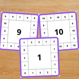 Numbers 1-10 Matching Clip Cards | Printable Math for Kindergarten ...