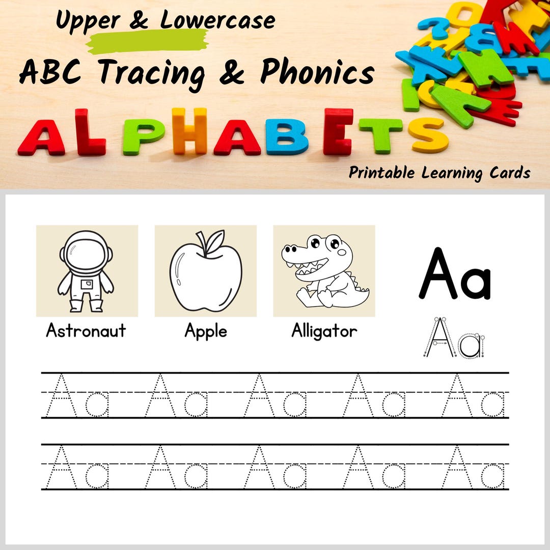 ABC Tracing & Phonics Worksheets | Alphabet Practice for Preschool PDF ...
