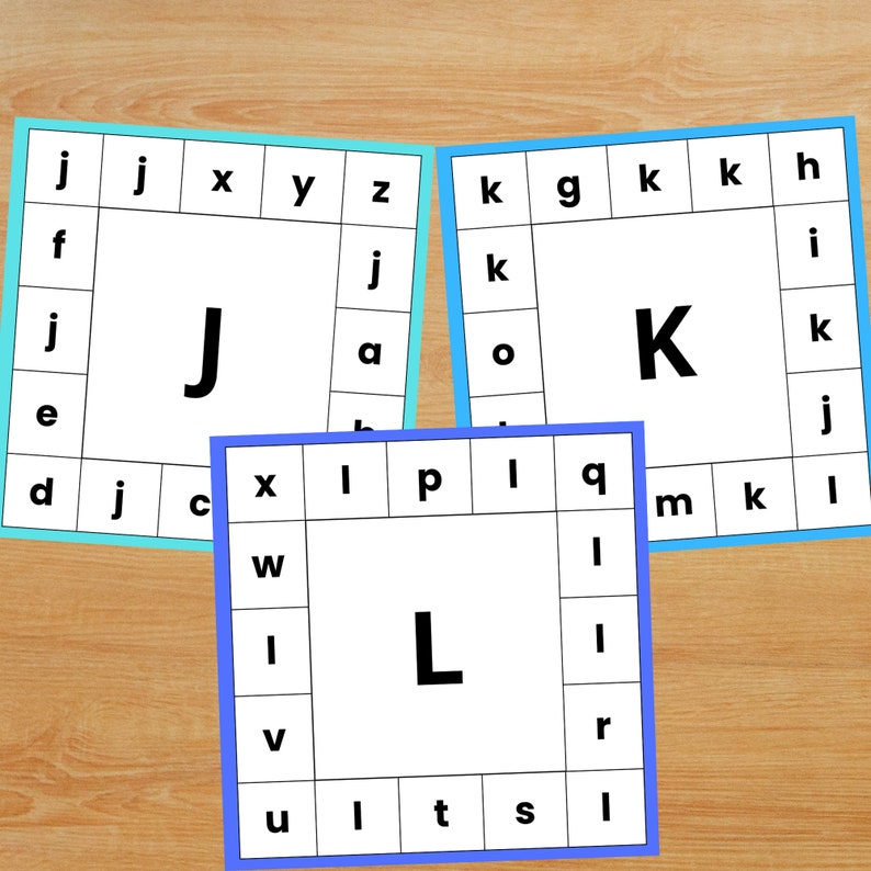 Letter Recognition Alphabet Clip Cards | Toddler & Preschool Matching ...