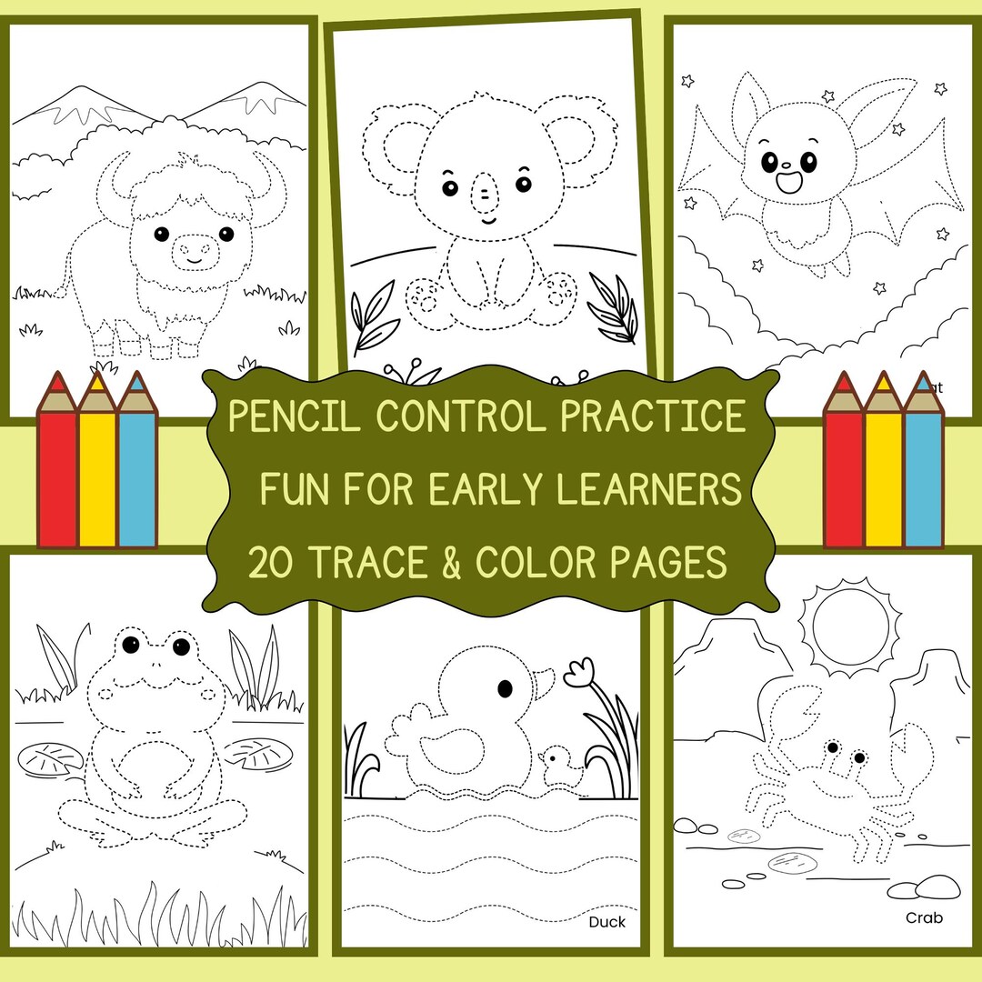 Pencil Control Worksheets for Kids | Printable Fine Motor Practice PDF ...