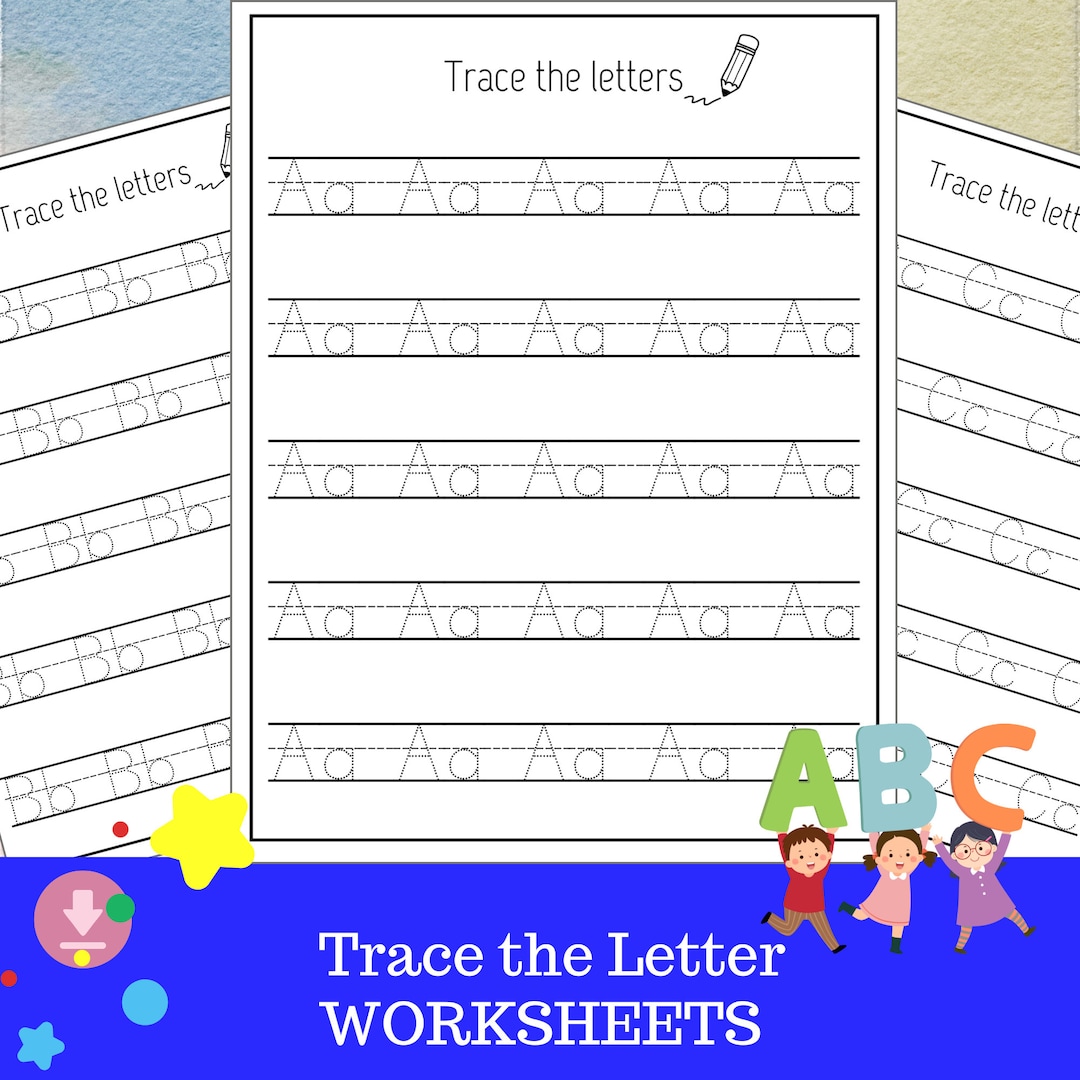 Printable Alphabet Uppercase and Lowercase Letter Tracing Preschool ...