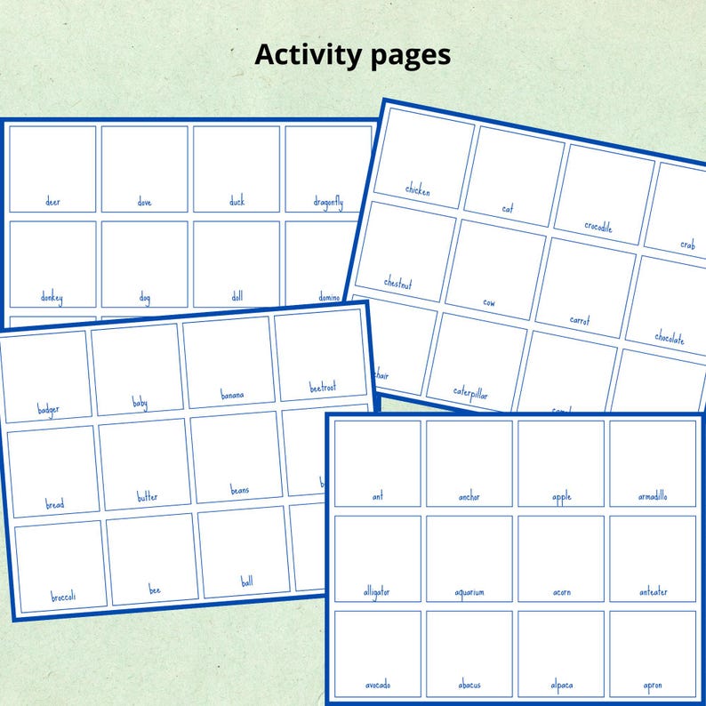 Phonics Picture Match Task Cards, Beginning Sounds Matching Activity ...