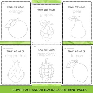 Fruits Pencil Control Worksheets | Tracing Printable Sheets for ...