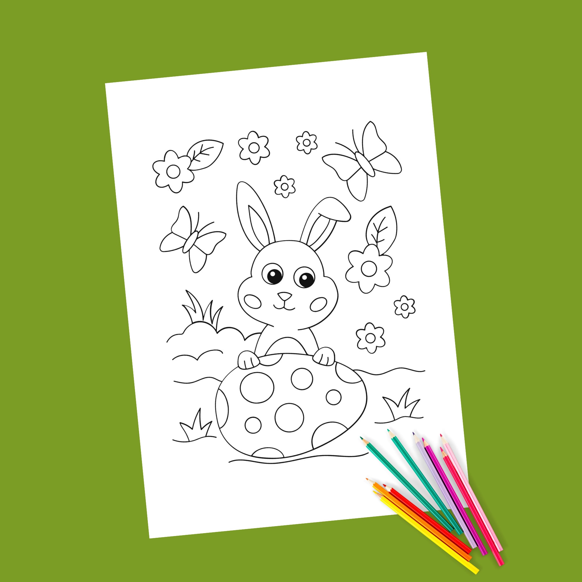 Printable Easter Bunny Coloring Pages - Fun Rabbit Sheets for Kids ...