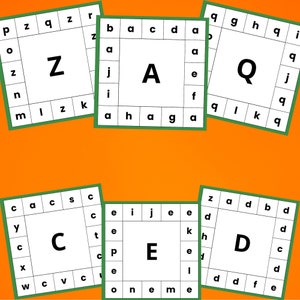 ABC Letter Matching Cards | Uppercase & Lowercase Clip Cards ...