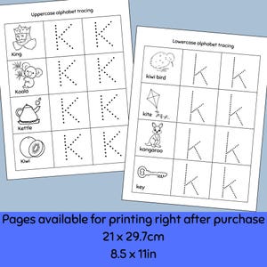 Uppercase & Lowercase Letter Tracing Worksheets | Alphabet Tracing With ...