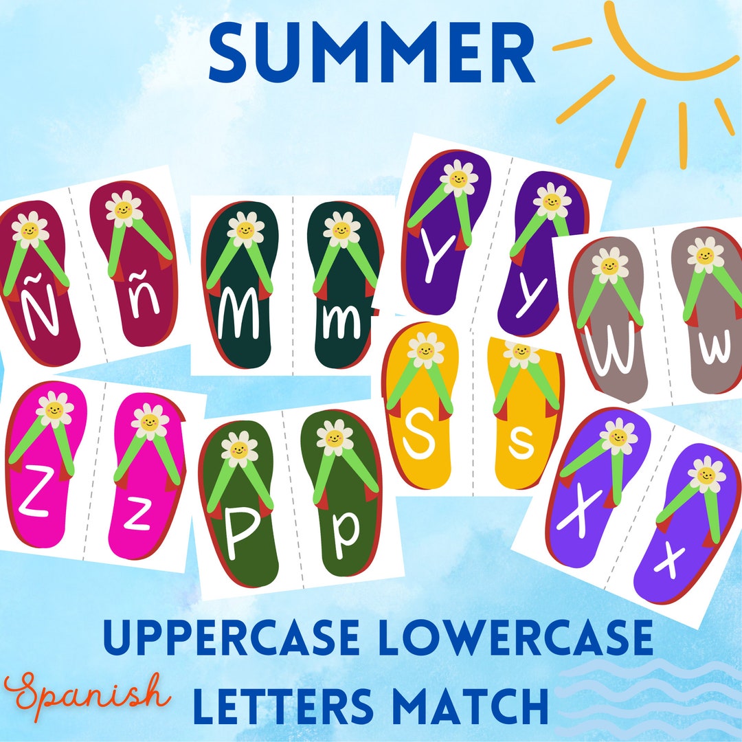 Spanish Alphabet Matching Activity - Uppercase & Lowercase Letters for ...