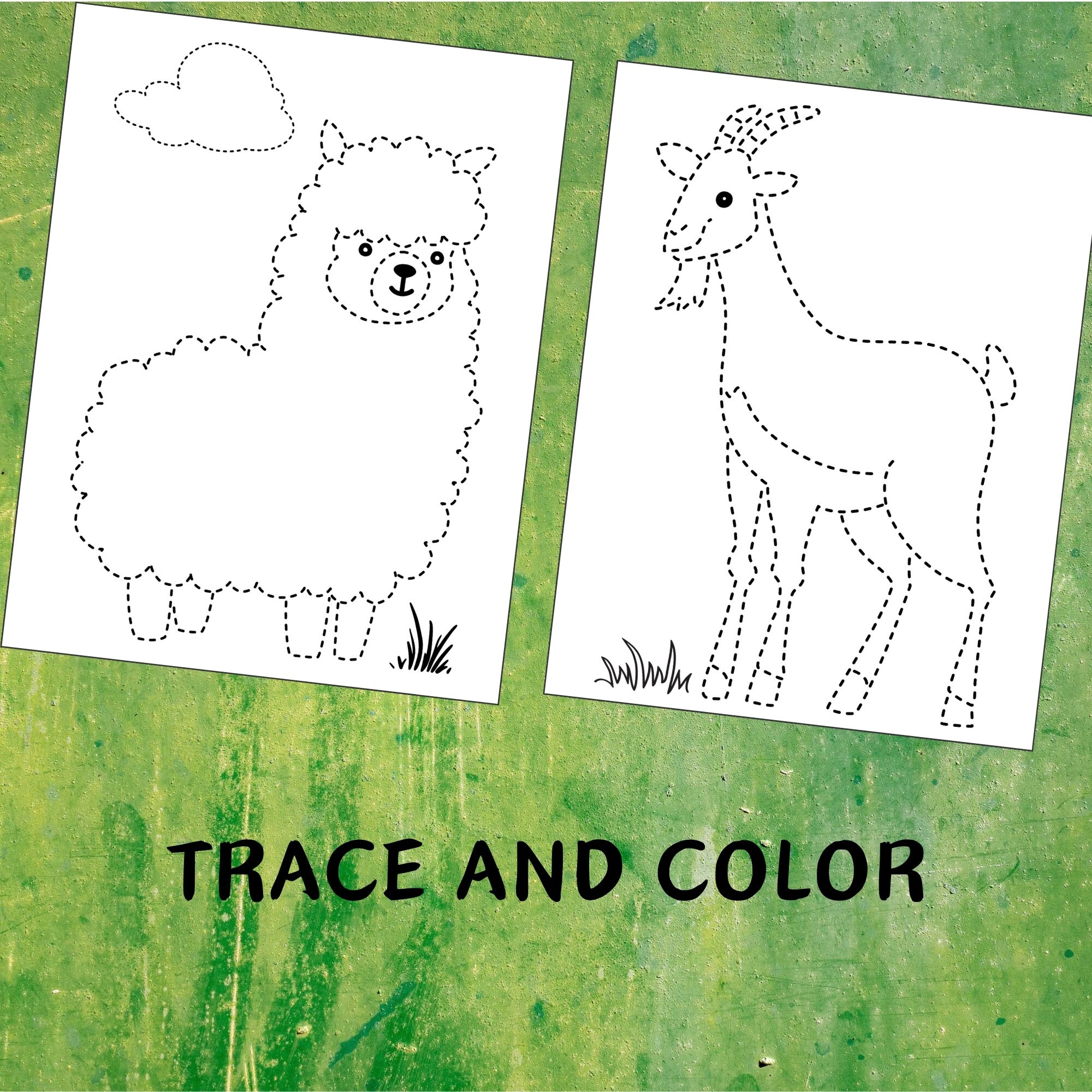 Tracing Practice, Pre-writing Worksheets, Animals, Toddler, Preschool ...