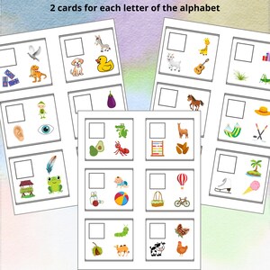 Pre-k Learning ABC Beginning Sound Activity, Letter Sounds Picture ...