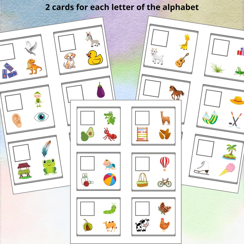 Kindergarten Phonics Printable Activity, Preschool Letter Sounds ...