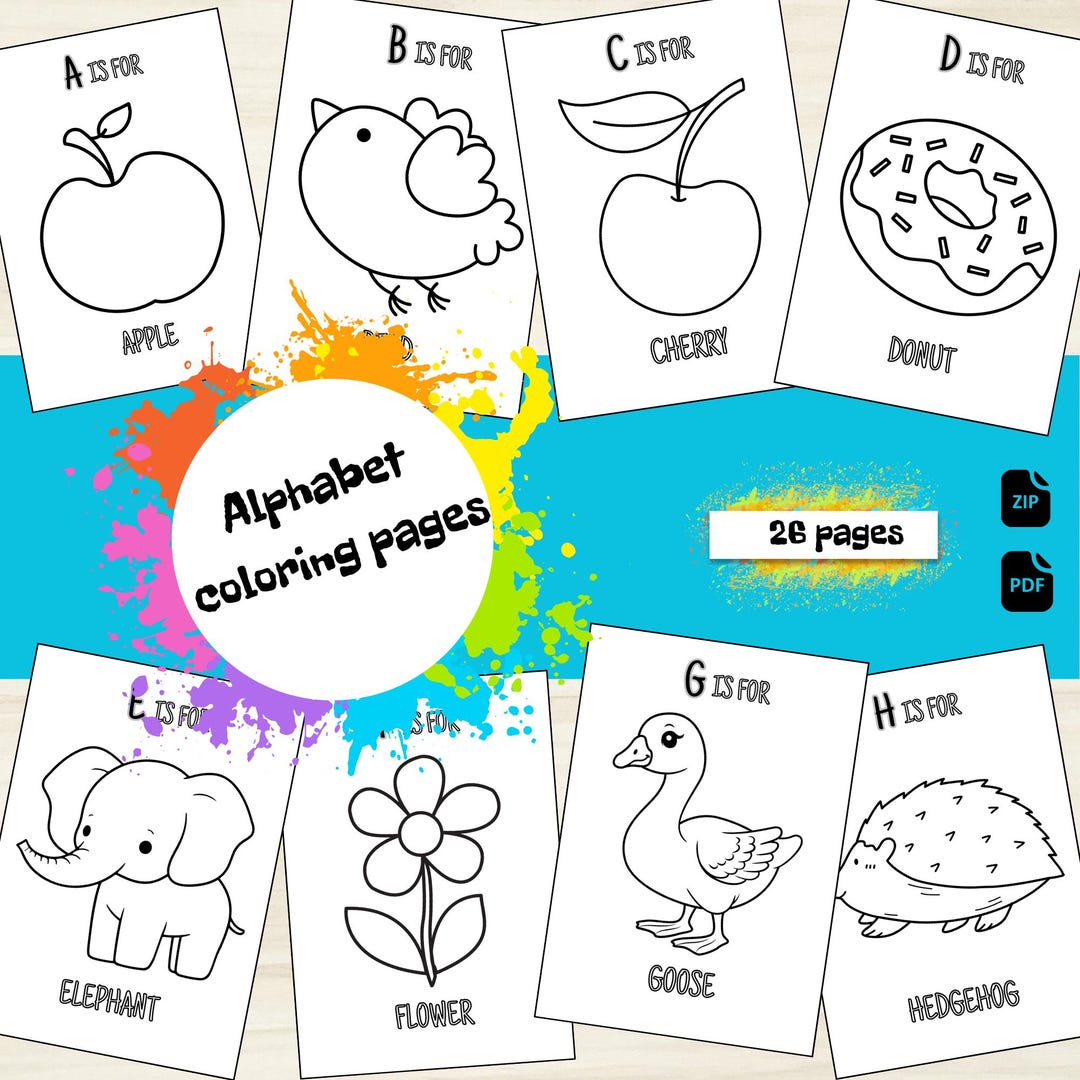 ABC Coloring Book - Fun Alphabet Printables for Kids, Toddlers ...