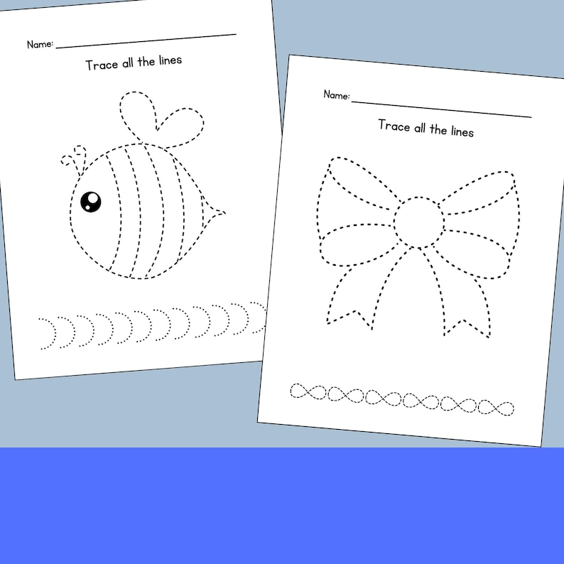Preschool Line Tracing Worksheets | Printable Pre Handwriting Tracing ...