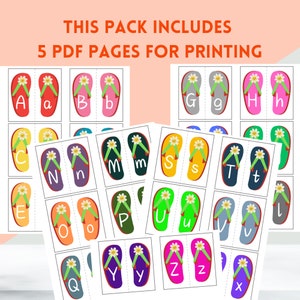 Alphabet Letter Matching Cards for Toddlers & Preschoolers, Educational ...