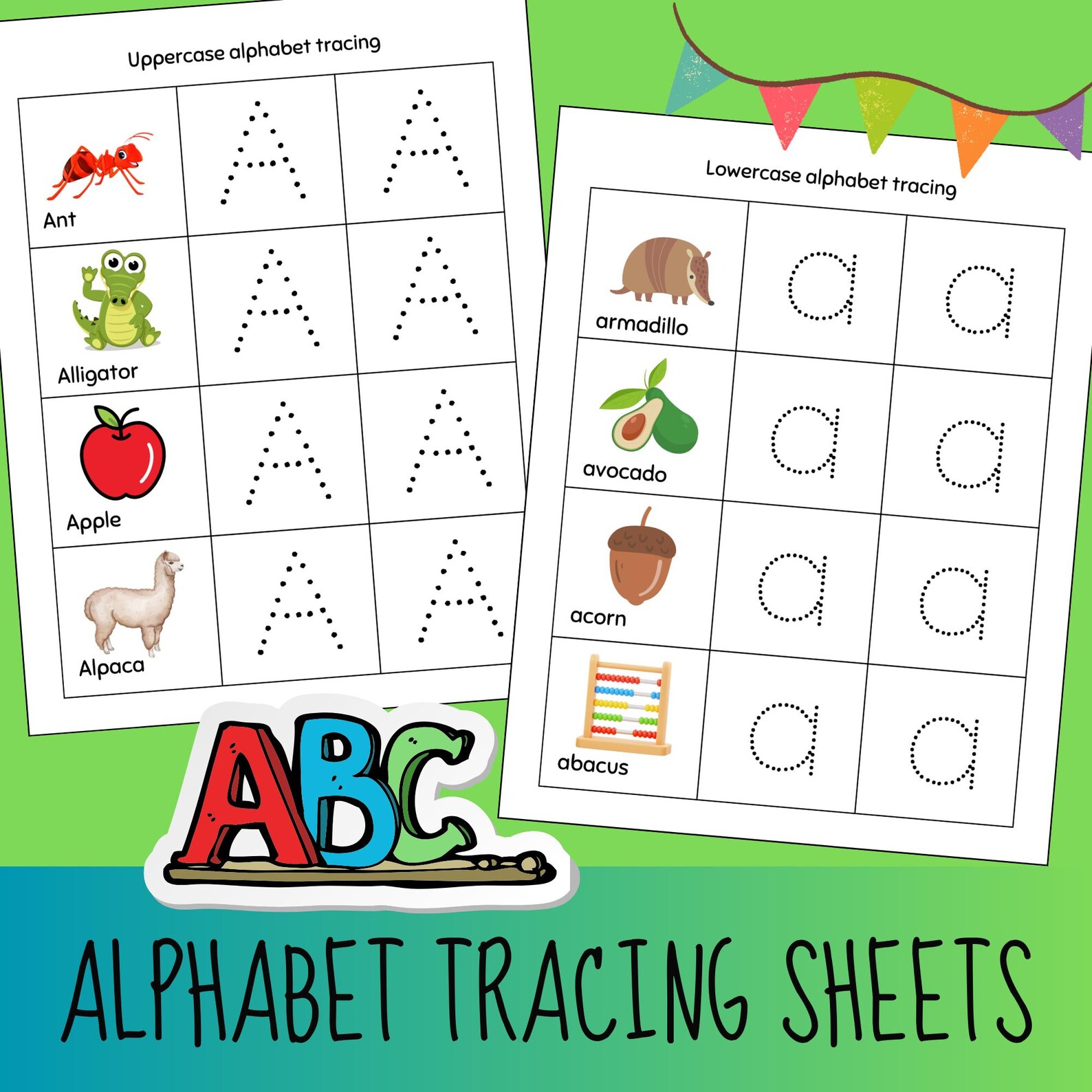 ABC Practice Worksheets | Letter Tracing Sheets for Preschool ...