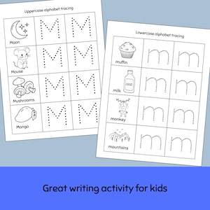 Uppercase & Lowercase Letter Tracing Worksheets | Alphabet Tracing With ...