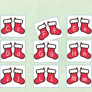 Alphabet Matching Christmas | Letter Recognition Game for Preschool ...