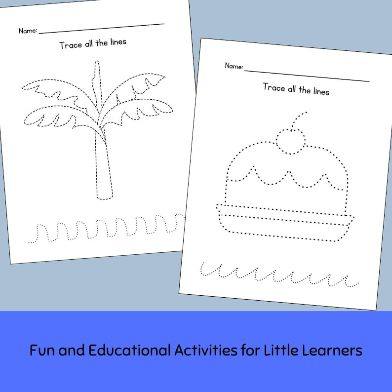 Preschool Line Tracing Worksheets | Printable Pre Handwriting Tracing ...