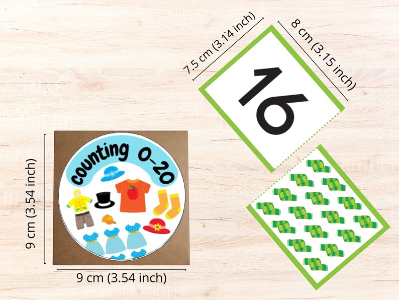 Clothing Numbers Matching Puzzle, Counting Activity, Preschool Game - Etsy