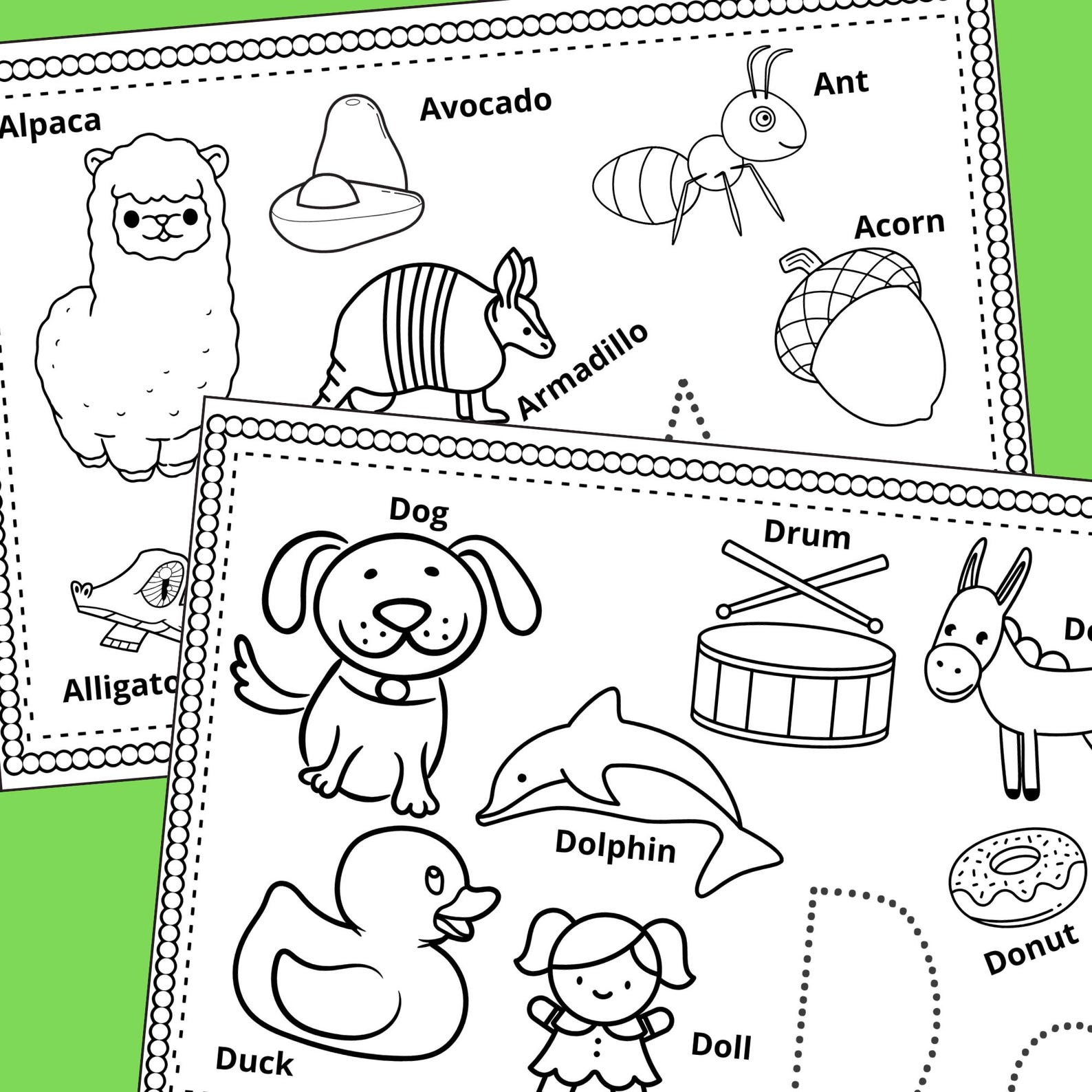 Printable ABC Coloring Sheets | Fun Alphabet Coloring Pages A–Z for ...