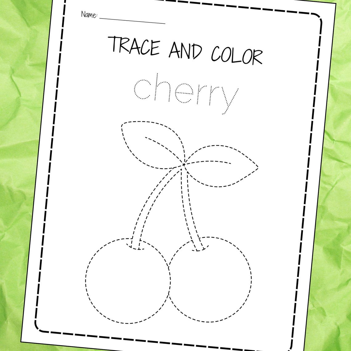 Fruits Pencil Control Worksheets | Tracing Printable Sheets for ...