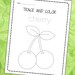 Fruits Pencil Control Worksheets | Tracing Printable Sheets for ...