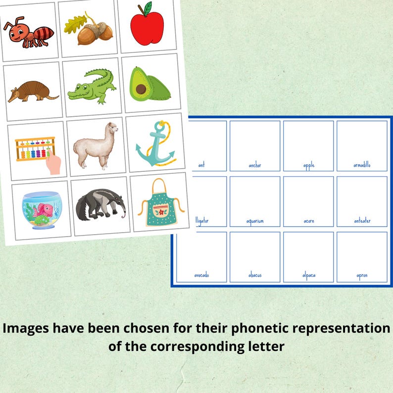 Phonics Picture Match Task Cards, Beginning Sounds Matching Activity ...