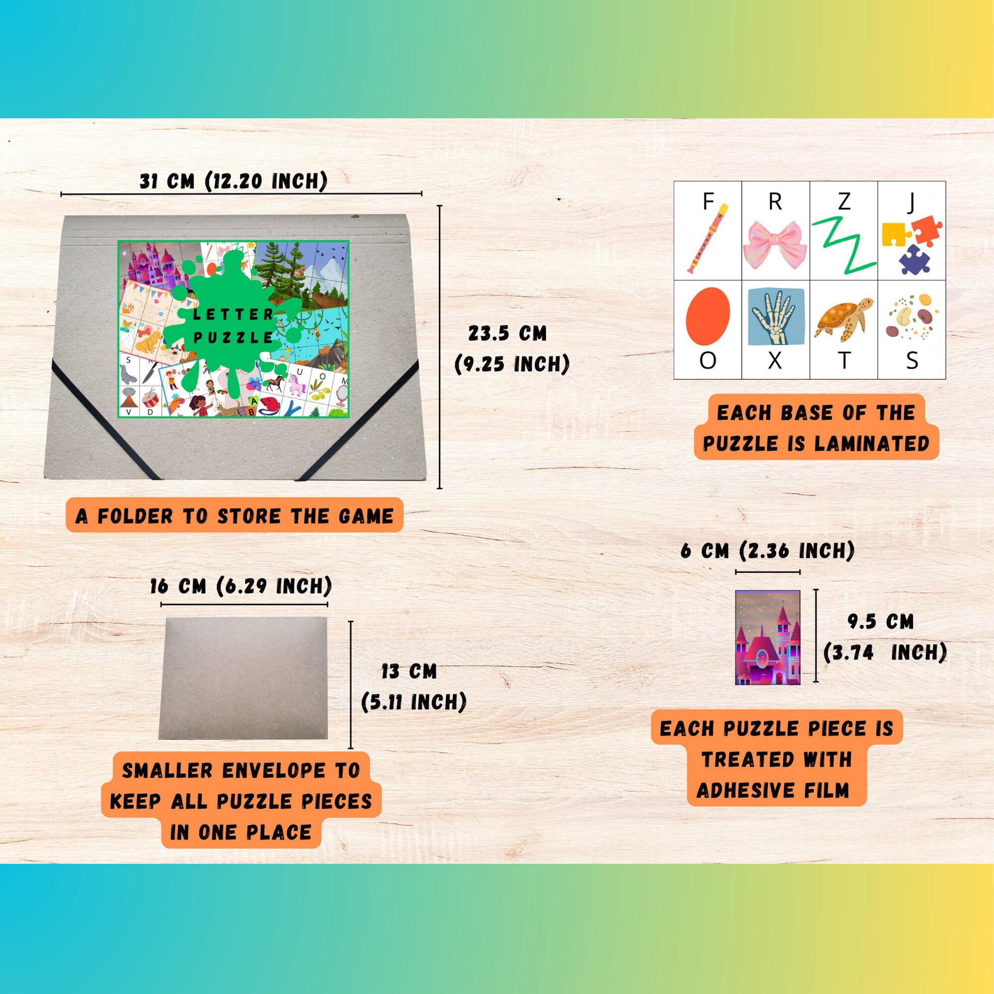 Beginning Letter Sound Matching Puzzle for Teaching Letter Recognition ...