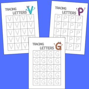 Tracing Capital Letters Worksheets | 26 ABC Handwriting Practice for ...