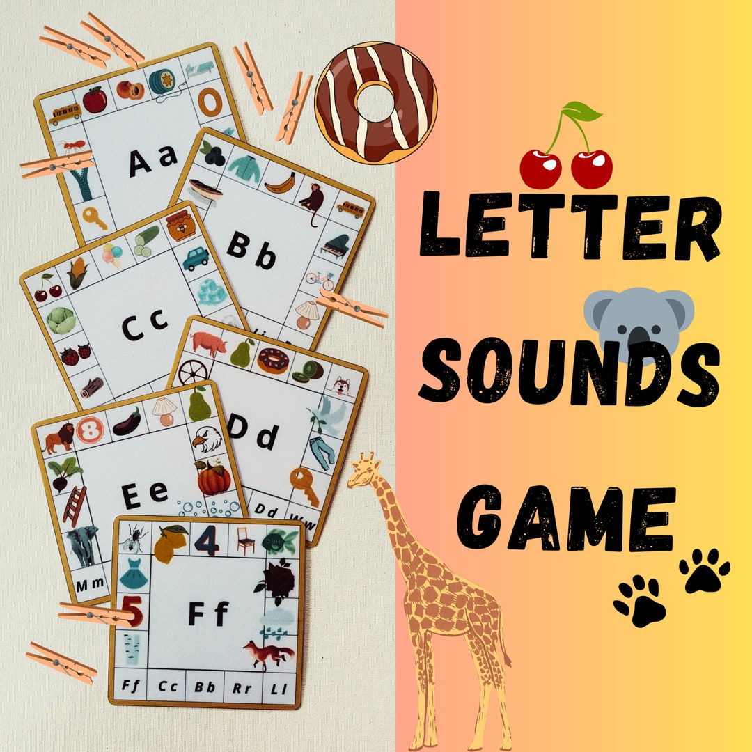Initial Sound Phonics Alphabet Flashcards Preschool ABC - Etsy