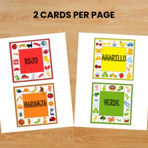 Spanish Color Matching Activity | Montessori Sorting Activities for ...