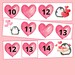 Valentine’s Math Number Sequence Worksheets 1-20 | Preschool ...