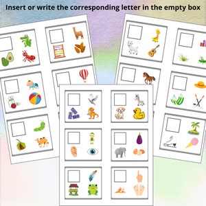 Pre-k Learning ABC Beginning Sound Activity, Letter Sounds Picture ...