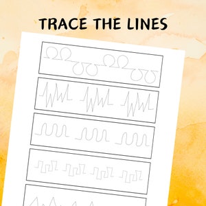 Animal Tracing Line and Easy Coloring Toddler Worksheets, Printable ...