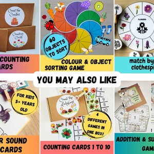 Math Kindergarten-number Flashcards 1-10 - Etsy