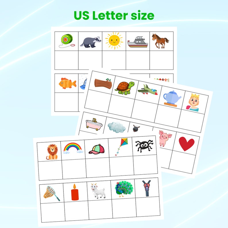 Beginning Sounds Letter Match Phonics Worksheets, Letter Sounds ...