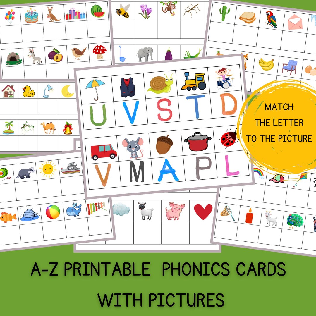ESL Phonics Letter Match Cards | Alphabet Sound Activity for ELL Kids ...