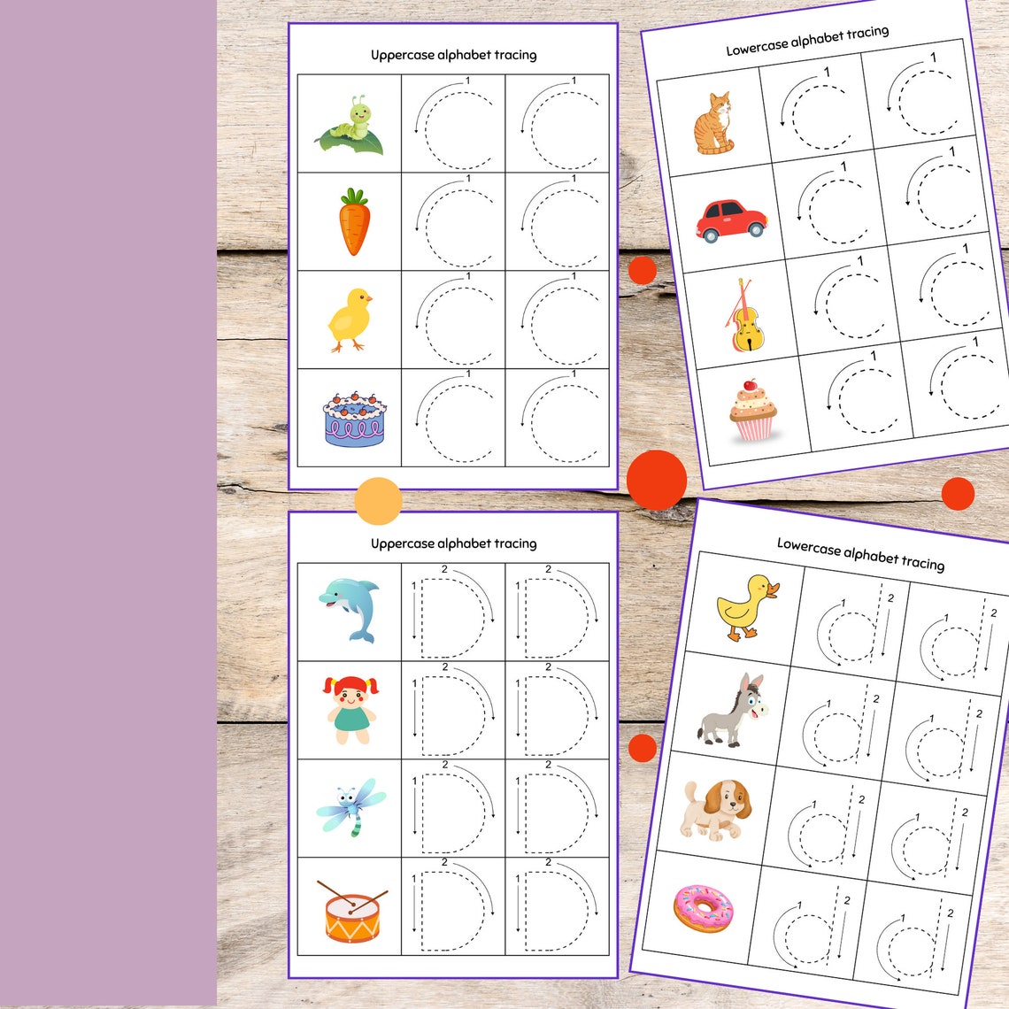 Printable Alphabet Letter Sounds Worksheets, ABC Phonics, Preschool ...