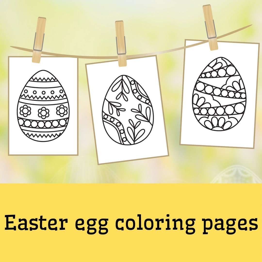 Easter Egg Coloring Pages - Printable Kids Activities & Fun Easter ...