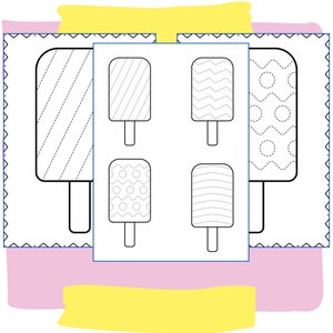 Preschool Tracing Worksheets, Ice Cream, Toddler Tracing Activities ...