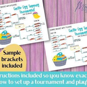 Easter Egg Tapping Tournament Kit Printable Easter Family Egg Activity ...