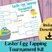 Easter Egg Tapping Tournament Kit Printable Easter Family Egg Activity ...