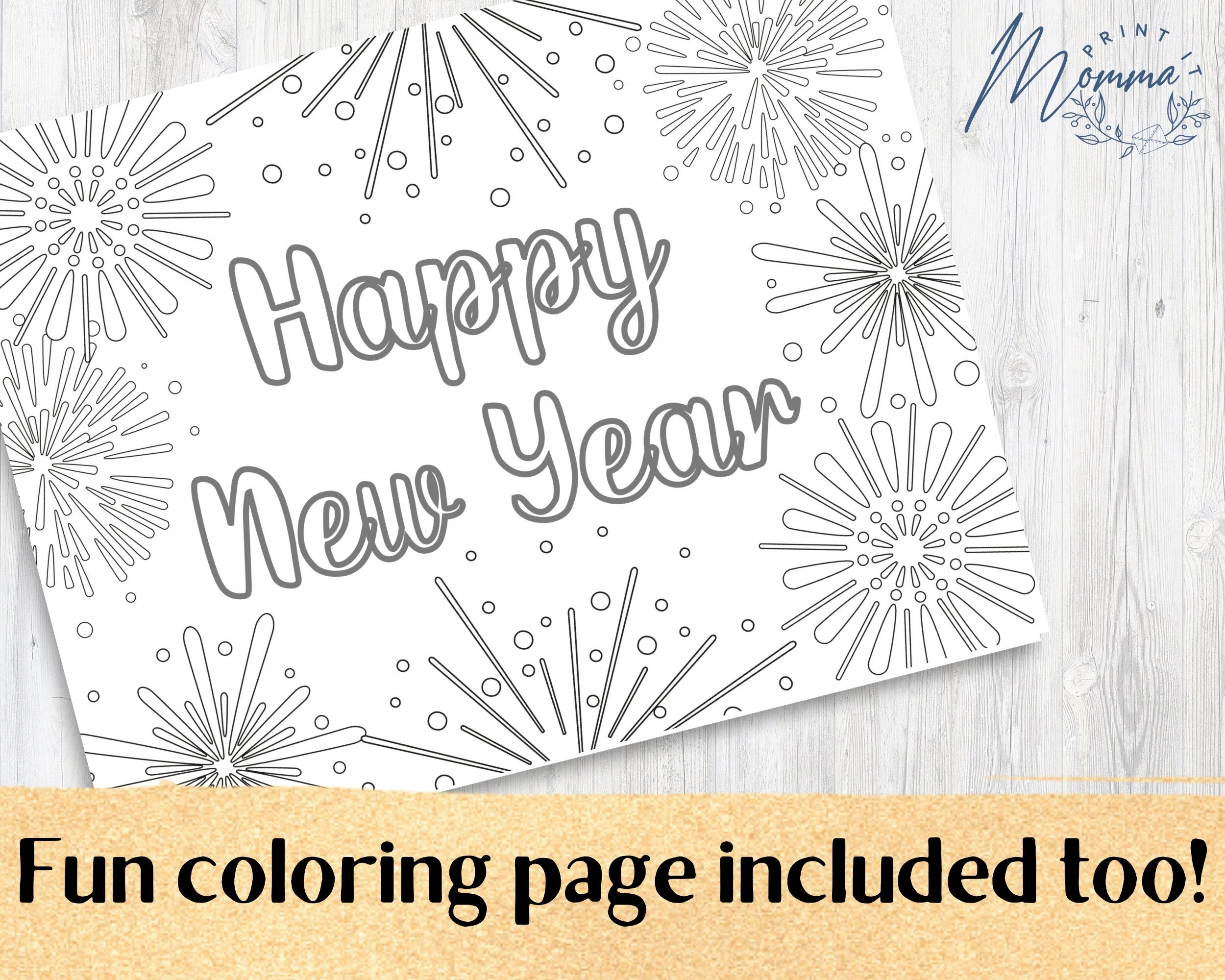 New Year's Kids Activity Pages Printable My Year in Review Kids Digital ...