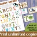 Scavenger Hunt Alphabet Safari Printable Alphabet Hiding Game Digital ...