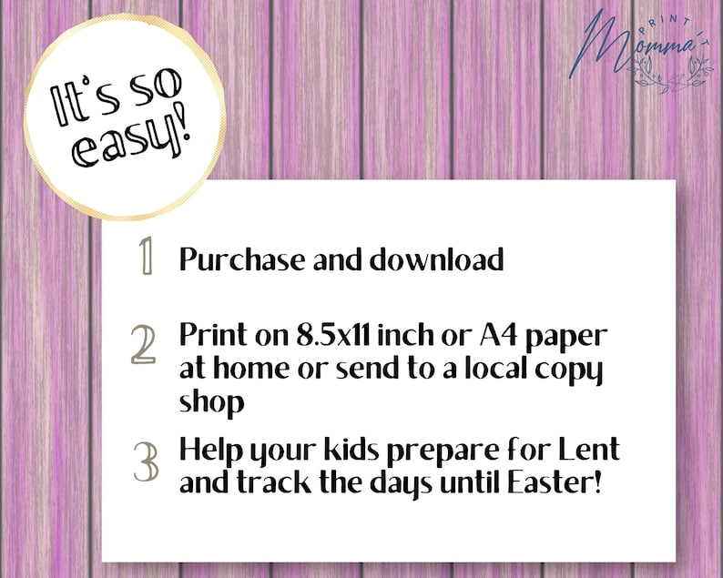 Lent Journal Kids Activity Page Printable | 40 Days of Lent and Random ...