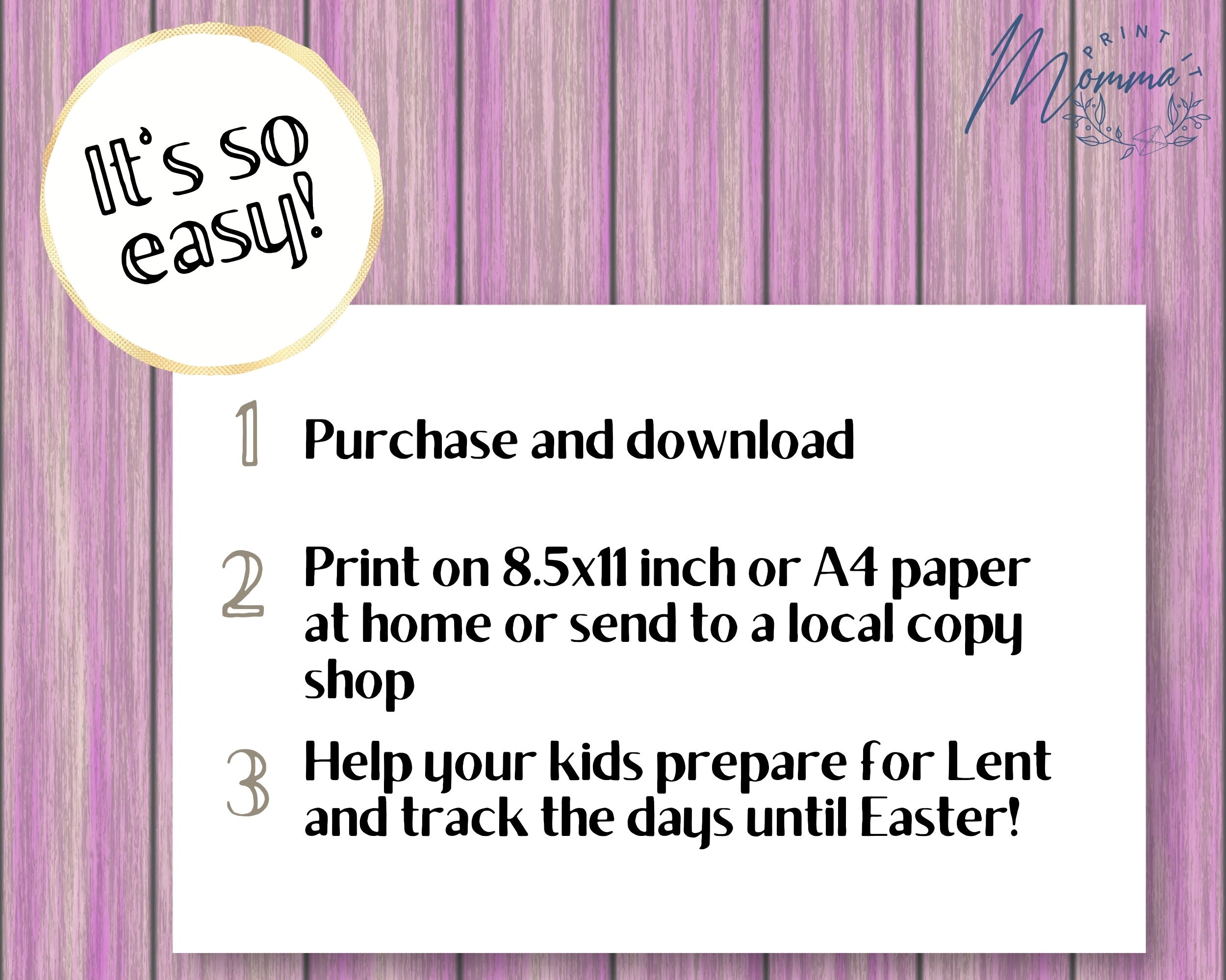 Lent Journal Kids Activity Page Printable | 40 Days of Lent and Random ...