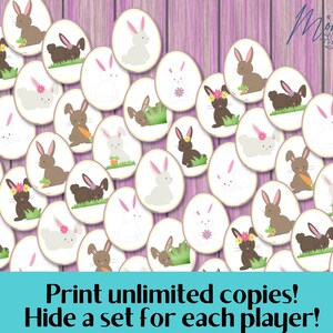 Easter Scavenger Hunt Lost Bunnies on the Bunny Trail Printable ...