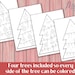 3D Paper Christmas Tree Coloring Activity Printable Kids DIY Christmas ...