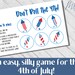 4th of July Dice Game Printable Don't Roll the 4th - Etsy
