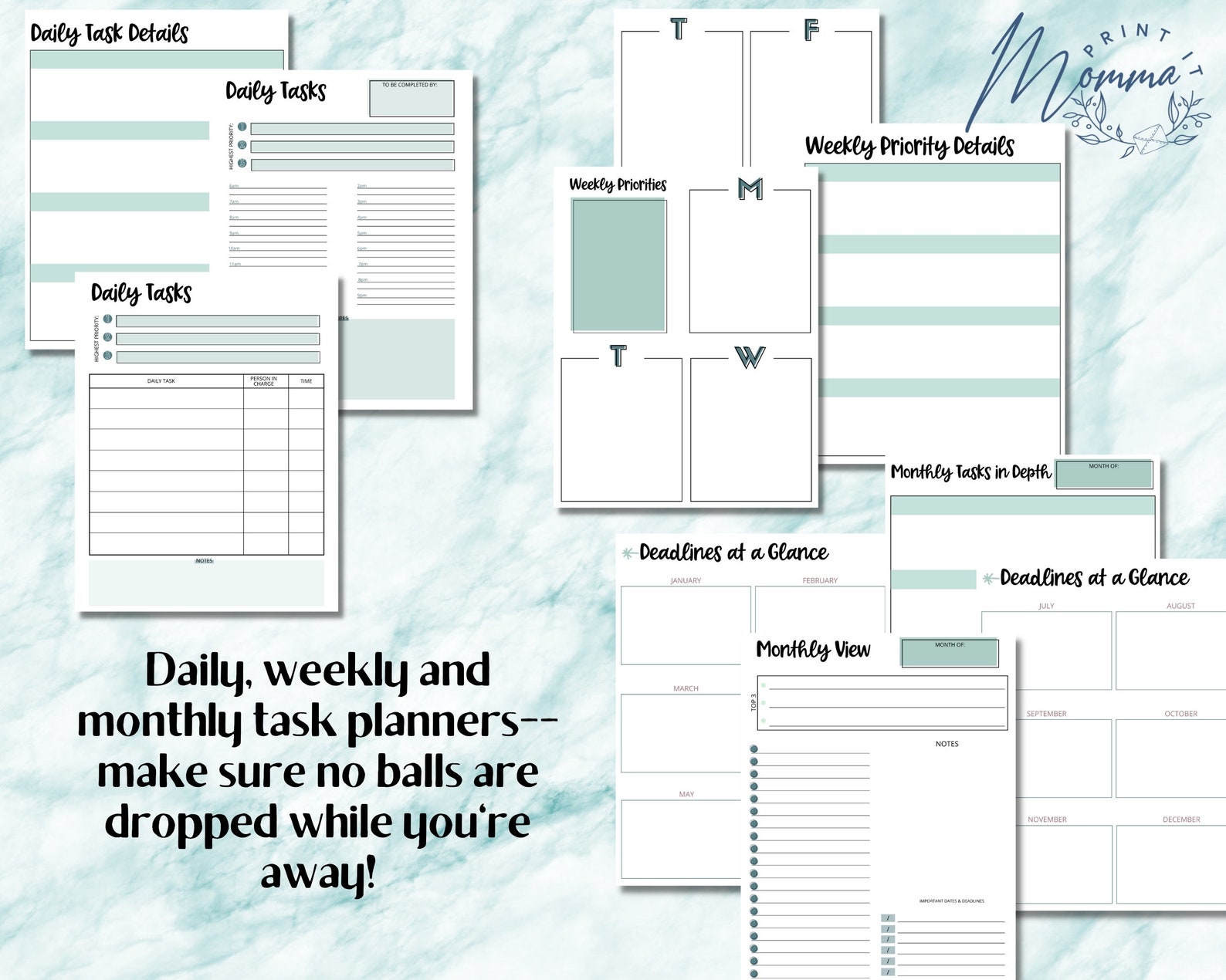 Maternity Leave Planner Printable | Fillable Work Maternity Leave Plan ...