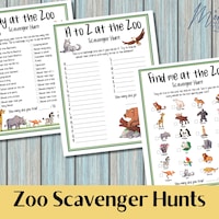 Zoo Scavenger Hunt - Etsy
